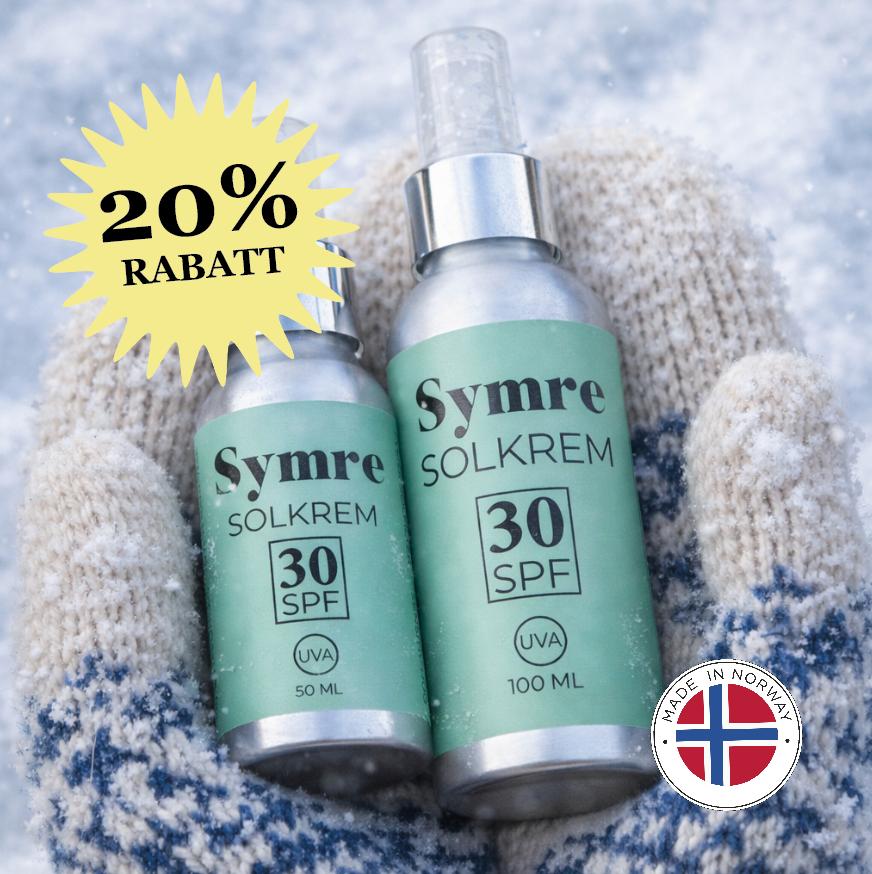 Solkrem SPF 30 naturell – 100 % naturleg, uten parfyme – Symrehudkrem